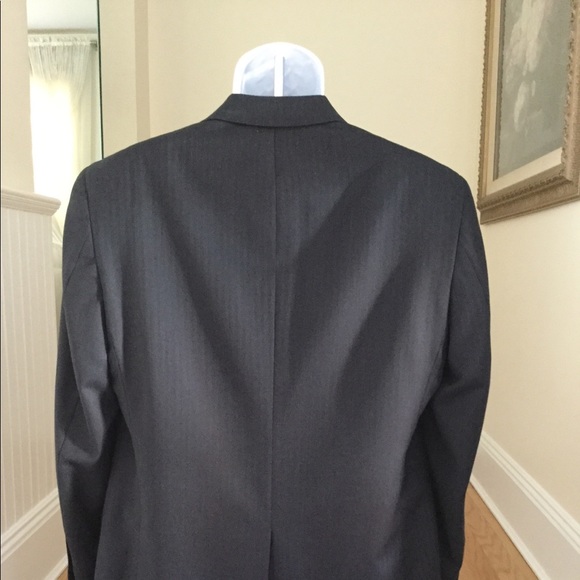 Bill Blass | Suits & Blazers | Bill Blass Gray Striped Wool Suit Jacket Sz 4s | Poshmark